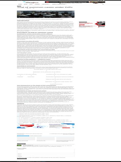 Summon Cases Crpc Trial Of Summon Case Under Crpc Pdf Plea Acquittal