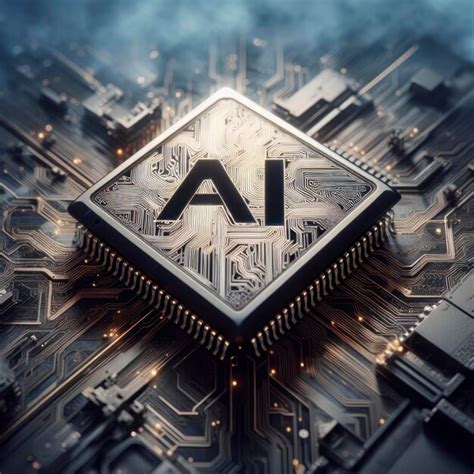 premium ai image artificial intelligence micro chip with text on chip