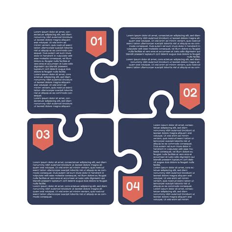 Premium Vector Puzzle Infographic