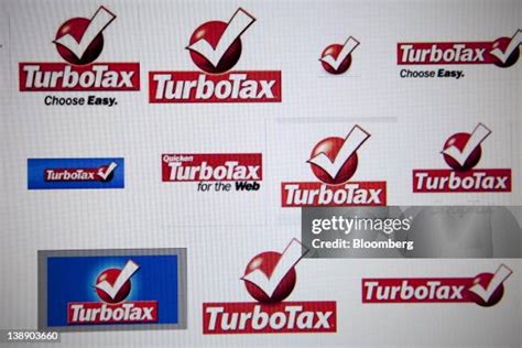 Intuit Inc S Turbotax Logos Are Displayed On A Computer Monitor In
