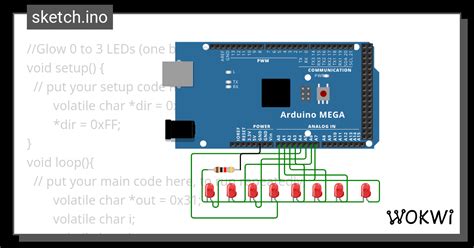 Led2q7 Wokwi Esp32 Stm32 Arduino Simulator