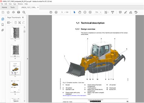 Liebherr Lr 626 1327 Crawler Loader Operators Manual 15905 Pdf