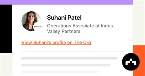 suhani patel operations associate at indus valley partners the org
