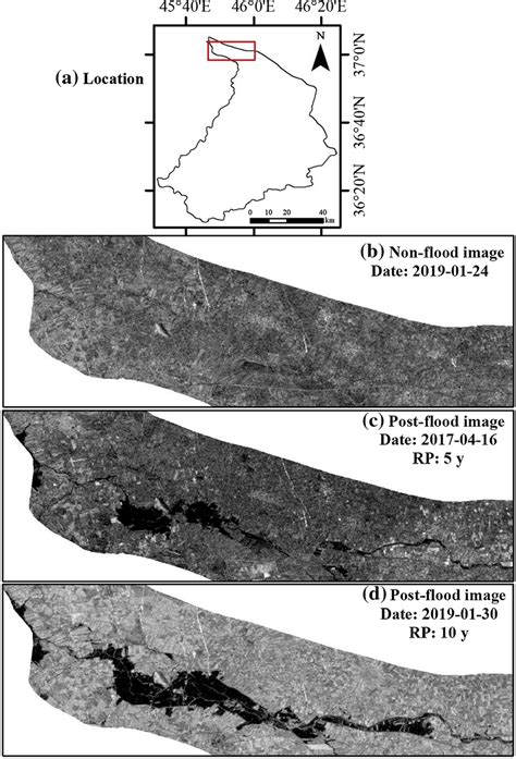 Example Of Sentinel 1 Images For Non Flood And Flood Dates At The Download Scientific Diagram