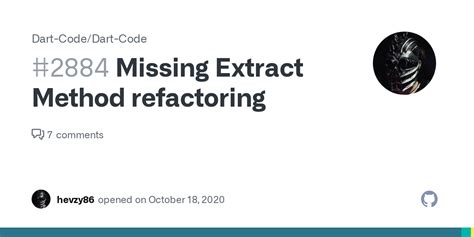 Missing Extract Method Refactoring · Issue 2884 · Dart Codedart Code