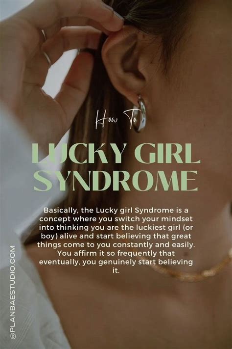 Lucky Girl Syndrome Lucky Girl Affirmations Lucky Girl Syndrome Quotes