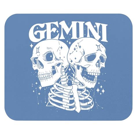 Gemini Faery Crystal Witch Skull Constellation Mouse Pad Sold By Felix Sz Mtl Sku 135645