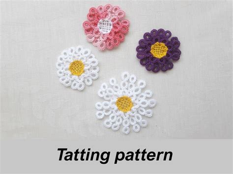 Daisy Tatting Pdf Pattern Etsy