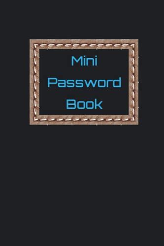 Mini Password Book Small Pocket Password Organizer With Alphabetical Tabs A Z 4 X 6 Inch