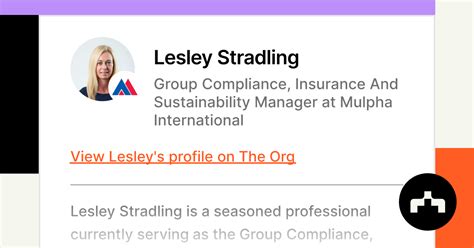 Lesley Stradling Group Compliance Insurance And Sustainability