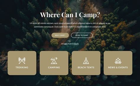 Information About Our Camping Css Template By Nicepage
