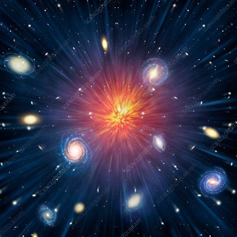 Artwork Of The Big Bang Stock Image F0161399 Science Photo Library