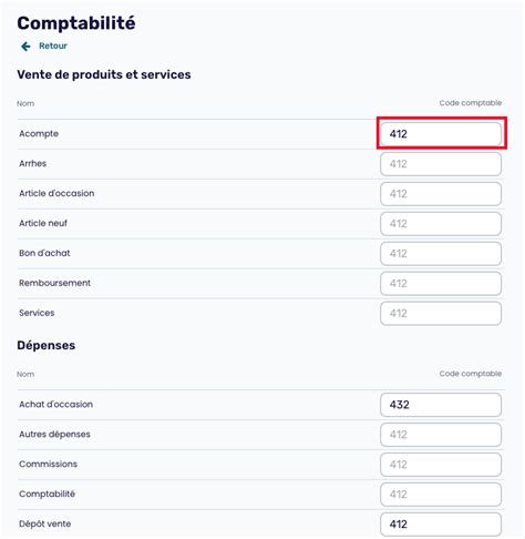 Paramétrage Des Codes Comptables Support De Shifter