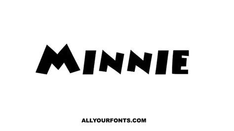 Minnie Font Free Download All Your Fonts