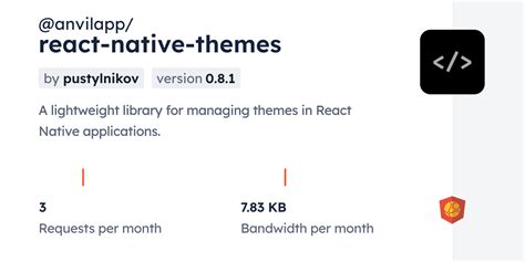 Anvilapp React Native Themes Cdn By Jsdelivr A Cdn For Npm And Github