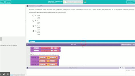 Code Org CSD Unit Animations And Games Conditionals YouTube