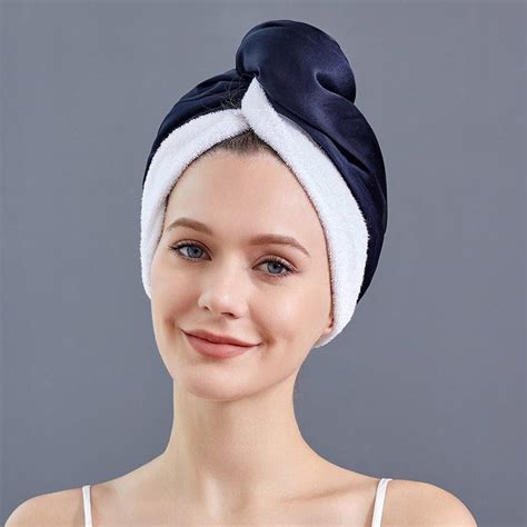 Silk Double Sided Wear Hair Drying Cap Daisysilk