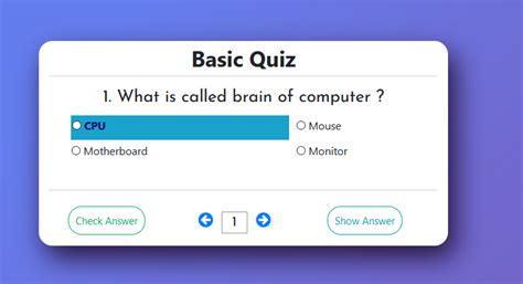 Github Aftangithubjson Quiz This Is A Mcq Quiz That Is Built Using