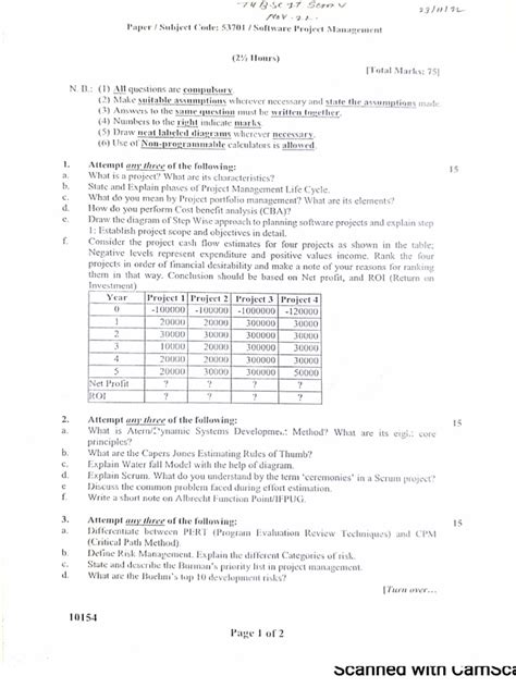 software project management pdf