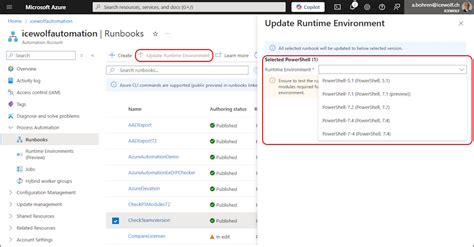 Azure Automation Runtime Environments Preview Icewolf Blog