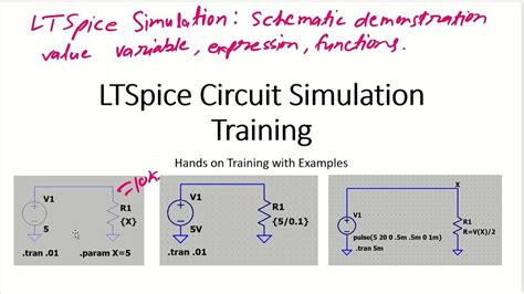 007 Ltspice Schematic Variables Expression And Constant Power Design Youtube