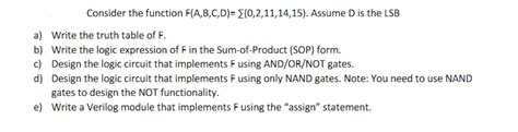 solved consider the function f a b c d ∑ 0 2 11 14 15