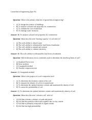 Geotechnical Engineering Quiz Docx Geotechnical Engineering Quiz No Question What Is The