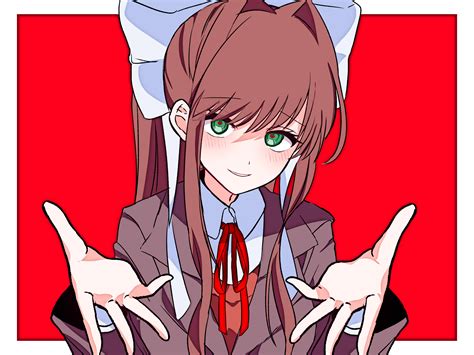 Monika Doki Doki Literature Club Drawn By Kotohatoko Danbooru