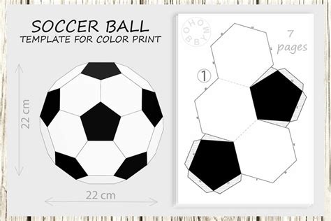 Free Printable Soccer Ball Pattern Template Pattern And Stencils