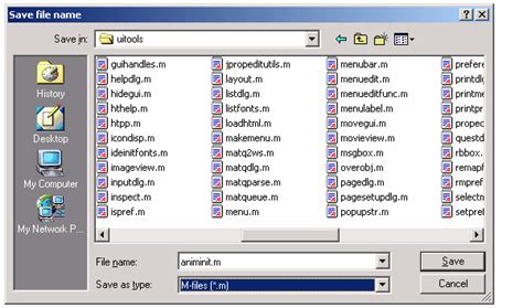 Uiputfile Matlab Functions