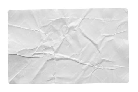 Premium Photo Paper Sticker Label Isolated On White Background