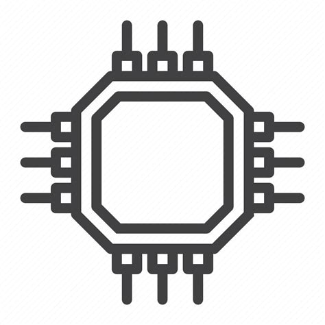 Computer Chip Microprocessor Microchip Icon Download On Iconfinder Computer Chip Microprocessor Microchip Icon Download On Iconfinder