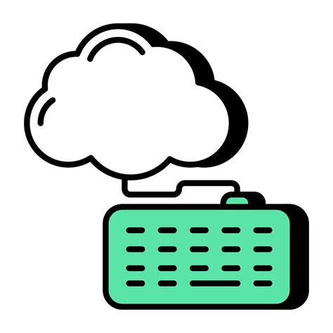 Modern Design Icon Of Cloud Keyboard Vector Art At Vecteezy