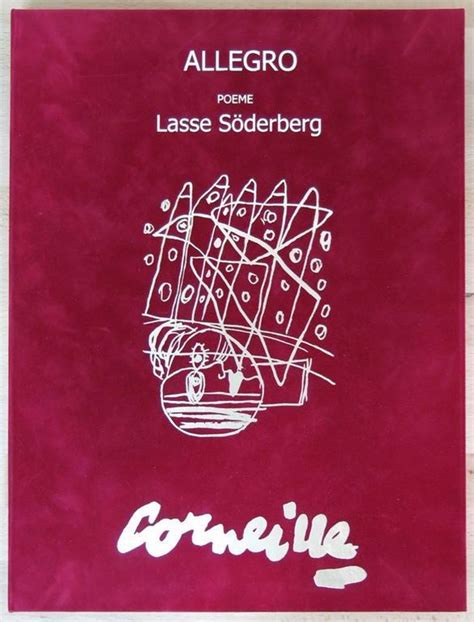 Corneille Portfolio Met 4 Zeefdrukken Gedicht Van Lasse Soderberg