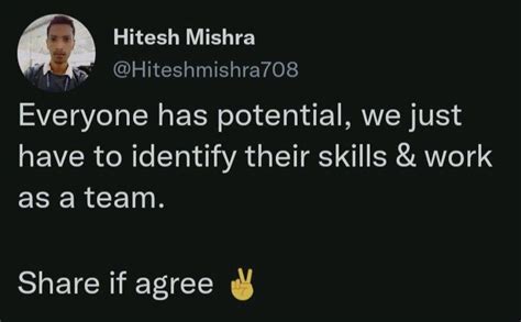 hitesh mishra on linkedin potential skills teamwork team