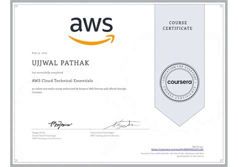 Ujjwal Pathak On Linkedin Aws Cloudcomputing Courseracertified
