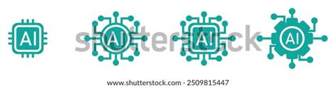 Artificial Intelligence Ai Processor Chip Vector Stock Vector Royalty Free 2509815447