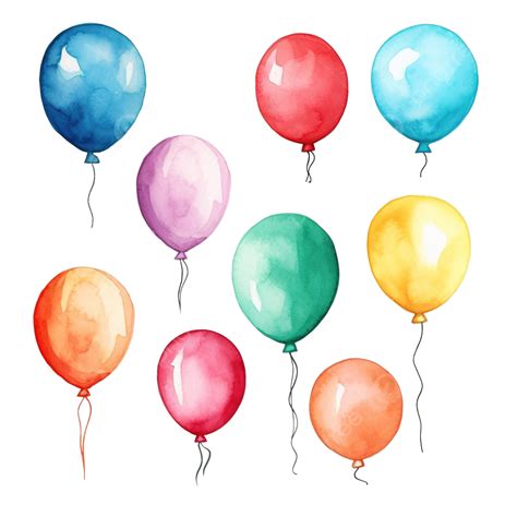 수채화 풍선 클립 아트 풍선 사육제 서커스 Png 일러스트 및 이미지 에 대한 무료 다운로드 Pngtree