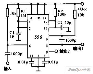 Sequential Timer Circuit Composed Of 556 Time Control Control Circuit Circuit Diagram