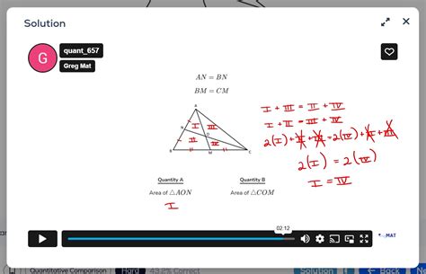 Congruence Of Triangles Question Question Bank Gre Quant Problem