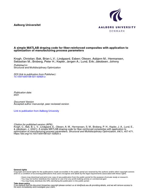 A Simple Matlab Draping Code For Fiber Reinforced Composites With