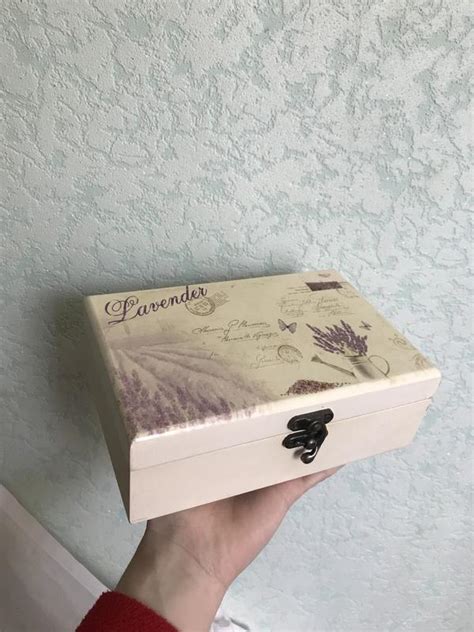 Вінтажна скринька коробка з лавандою — ціна 400 грн у каталозі Скриньки Купити товари для дому
