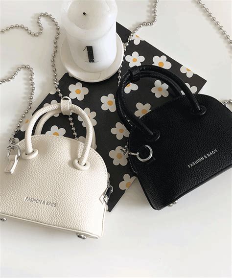 [당일발송]2col 미니 라운드 돔 탑핸들 토트백 여성 학생 가벼운 산책가방 캐주얼 원피스 하객룩 투웨이 크로스백 Mo2255