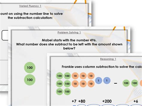 year 3 maths subtract 3 digits from 3 digits 1 lesson autumn block 2