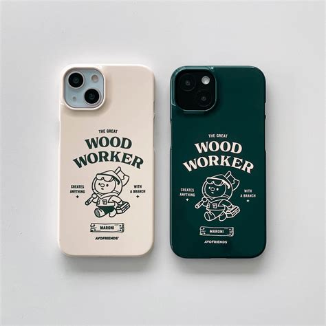 우드워커 마로니 하드 맥세이프 폰케이스