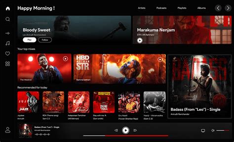 Music Player Web App Design Behance