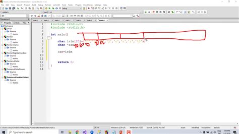 C Programlama Pointer Ve Karakter Dizileri Pekiştirme Youtube