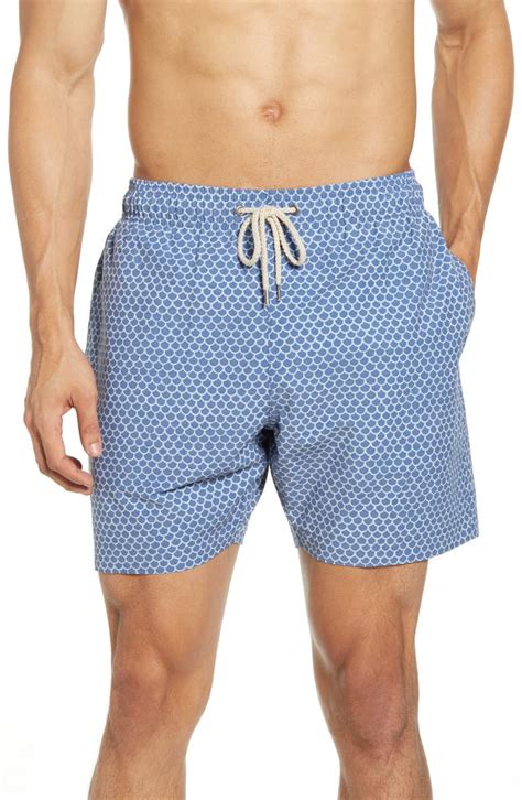 Faherty Beacon Scale Print Swim Trunks Nordstromrack