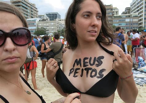 Topless Protest In Rio Mirror Online