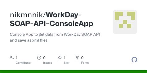 Github Nikmnnikworkday Soap Api Consoleapp Console App To Get Data